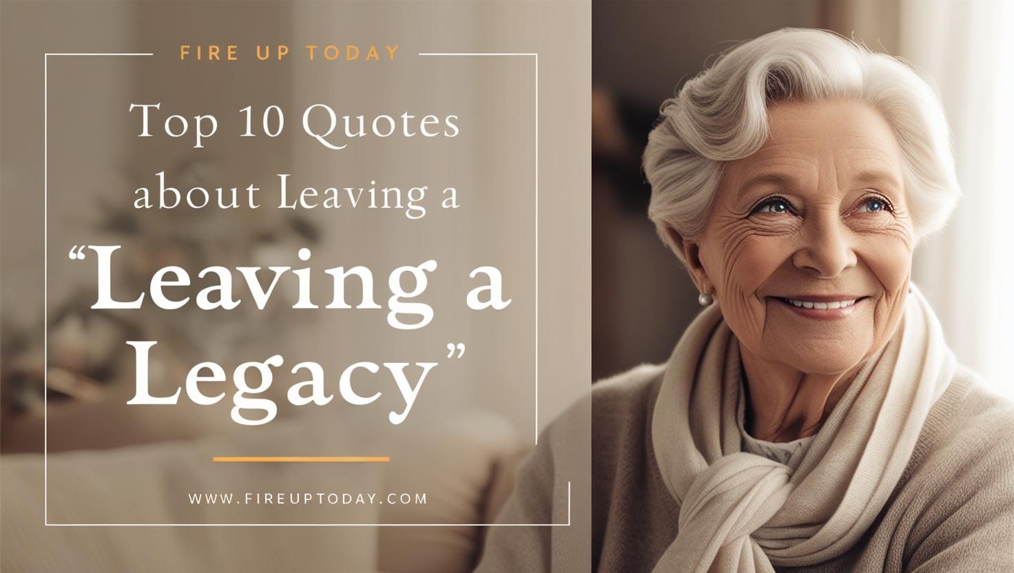 Top Ten Quotes About Leaving a Legacy | Legacy Quotes